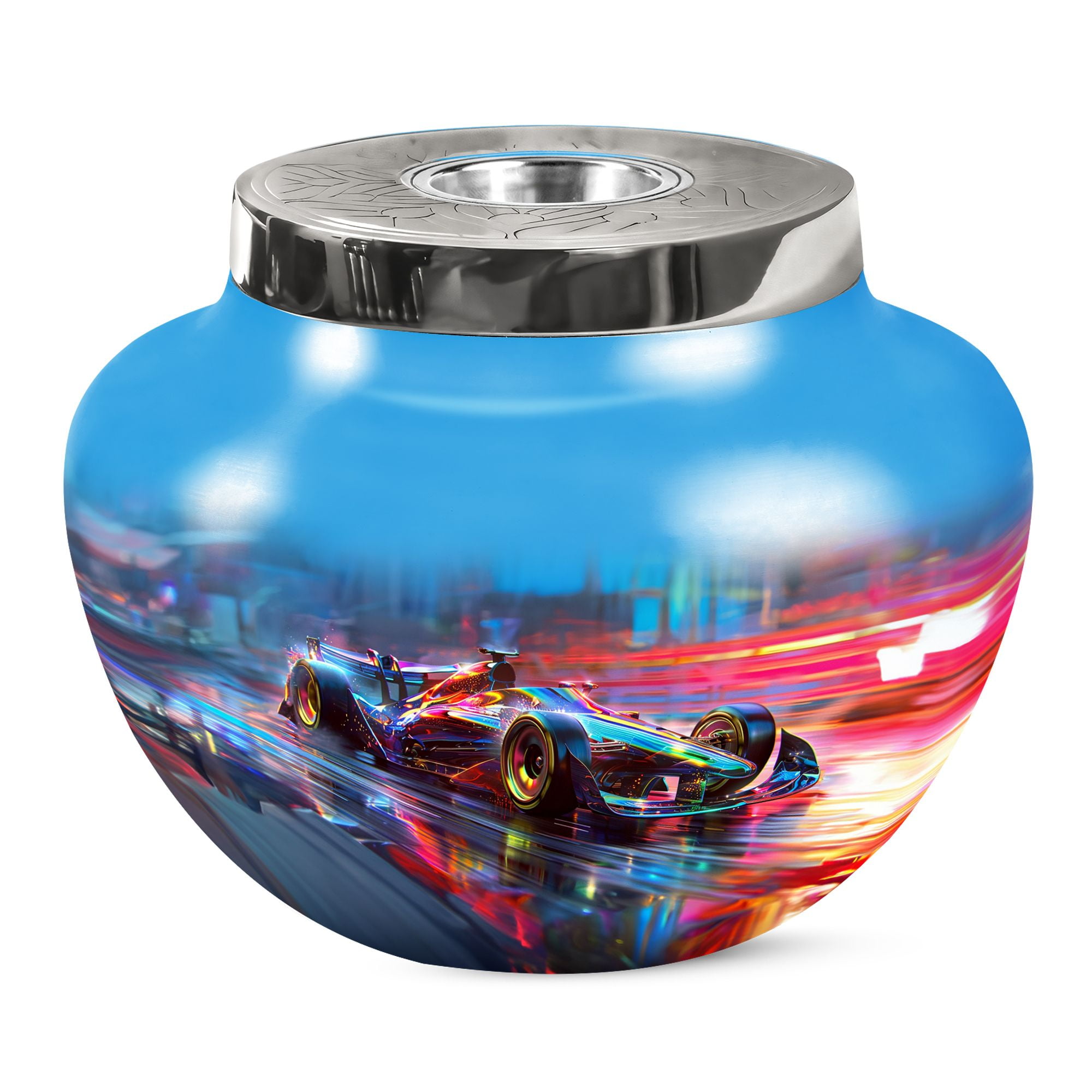 JAGSHASHI Neon Velocity Racing Blur Adult Cremation Urns - Memorial ...