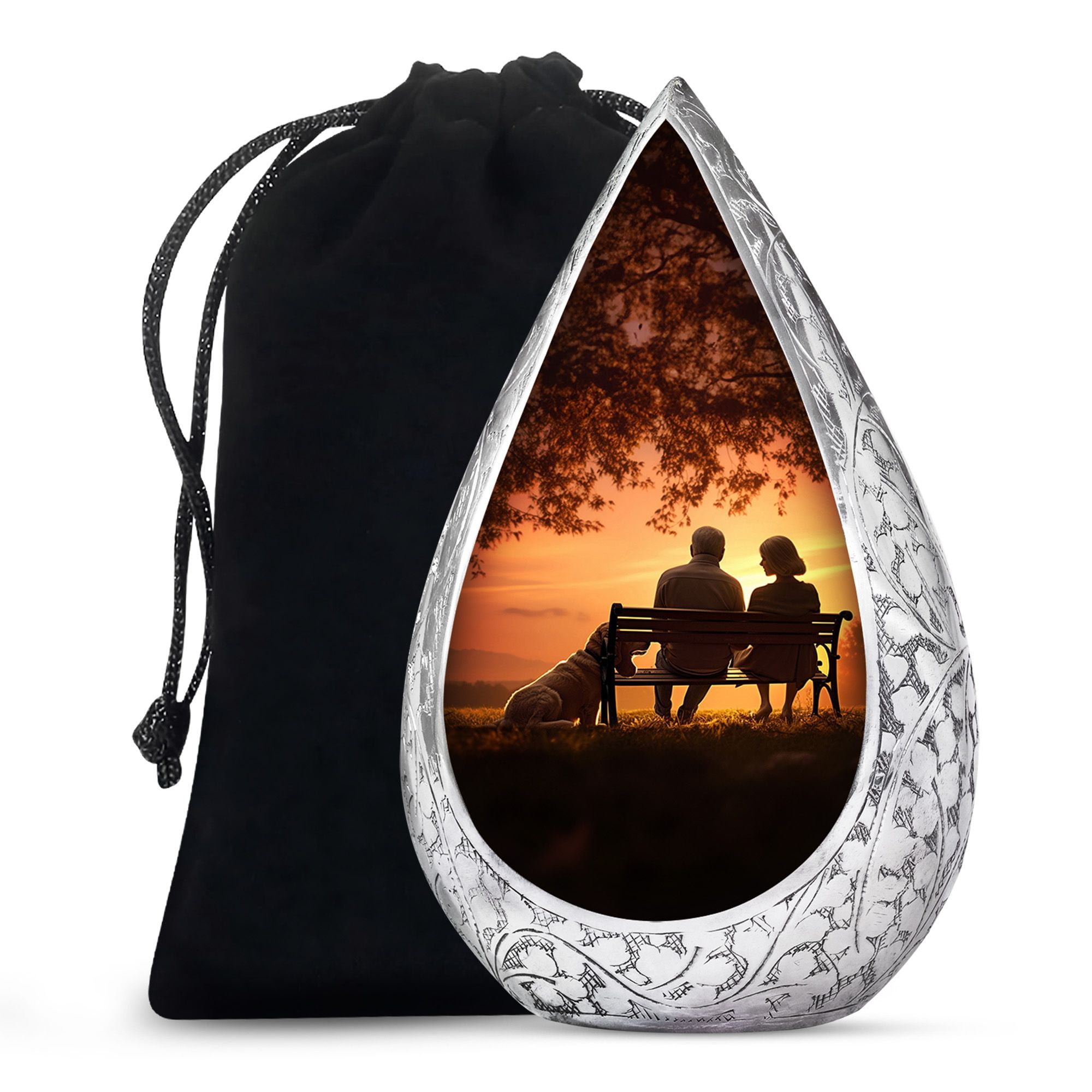 JAGSHASHI Old Couple Sitting On A Bench - Ash Burials For Human Ashes ...