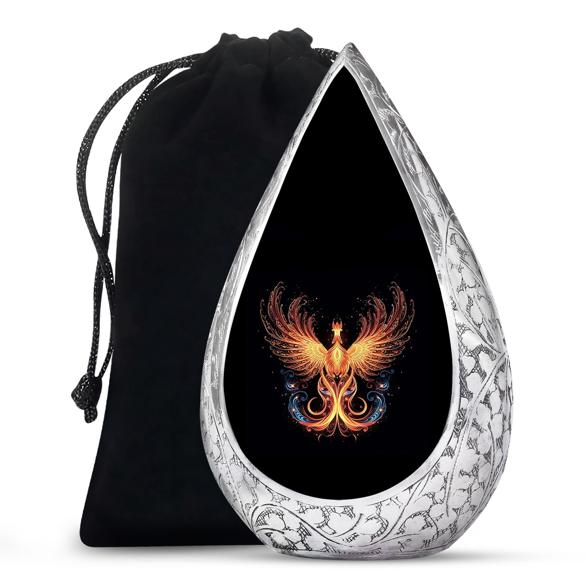 JAGSHASHI Phoenix Illustration - Urn For Ashes Adult Male - Cremation ...