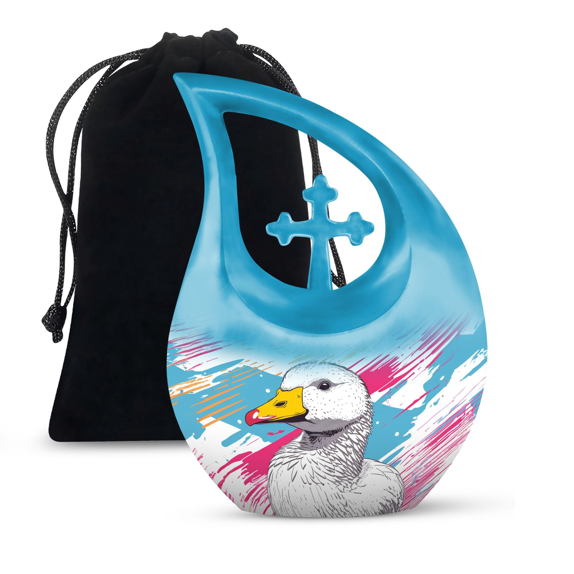 JAGSHASHI Pop Art Duck Splash Funeral Urns For Women - Urns For Human ...