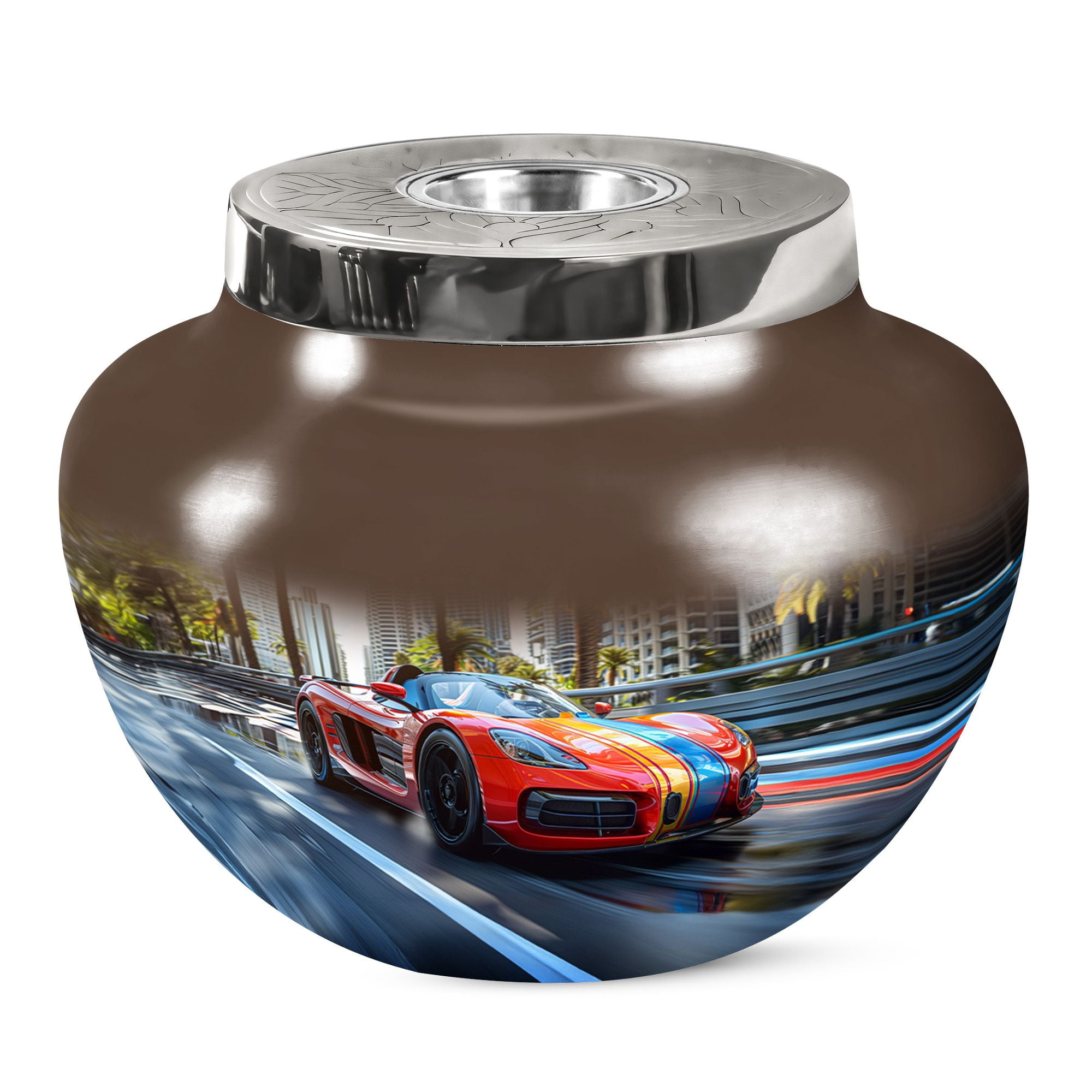 JAGSHASHI Racing Through The City Streets Memorial Urn - Adult Large ...