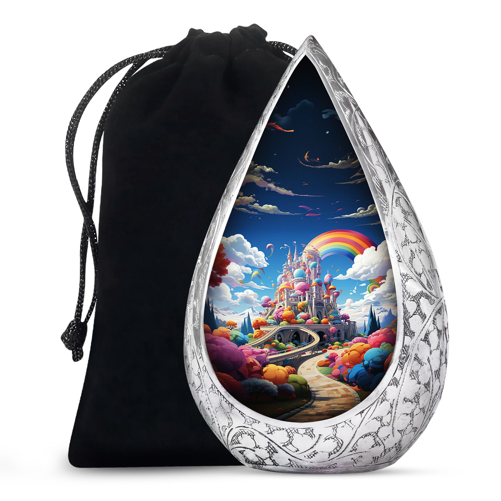 JAGSHASHI Rainbow Over The Colorful Kingdom - Large Cremation Urn ...
