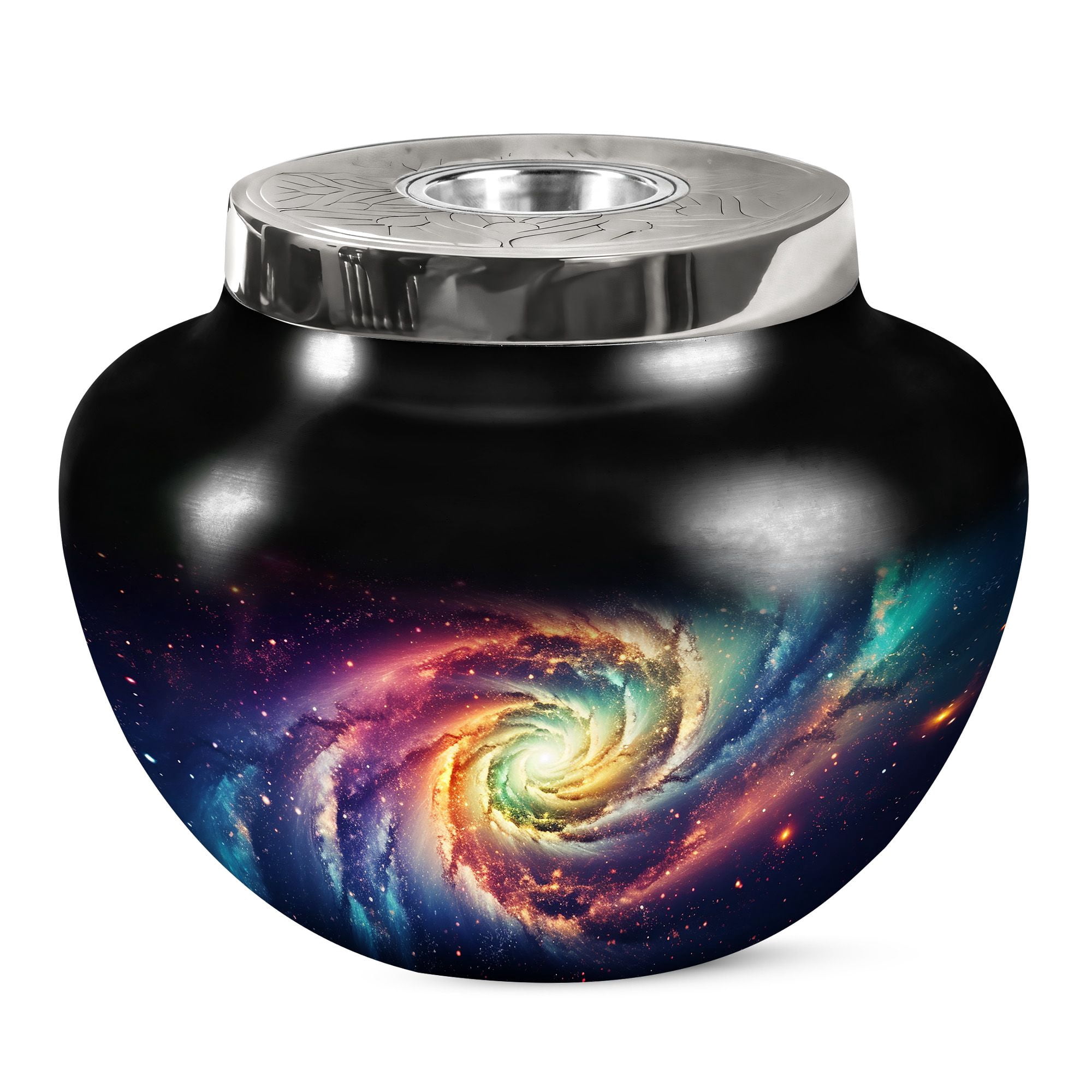 JAGSHASHI Realistic Spiral Galaxy Large Burial Urn - Adult Funeral Urns ...