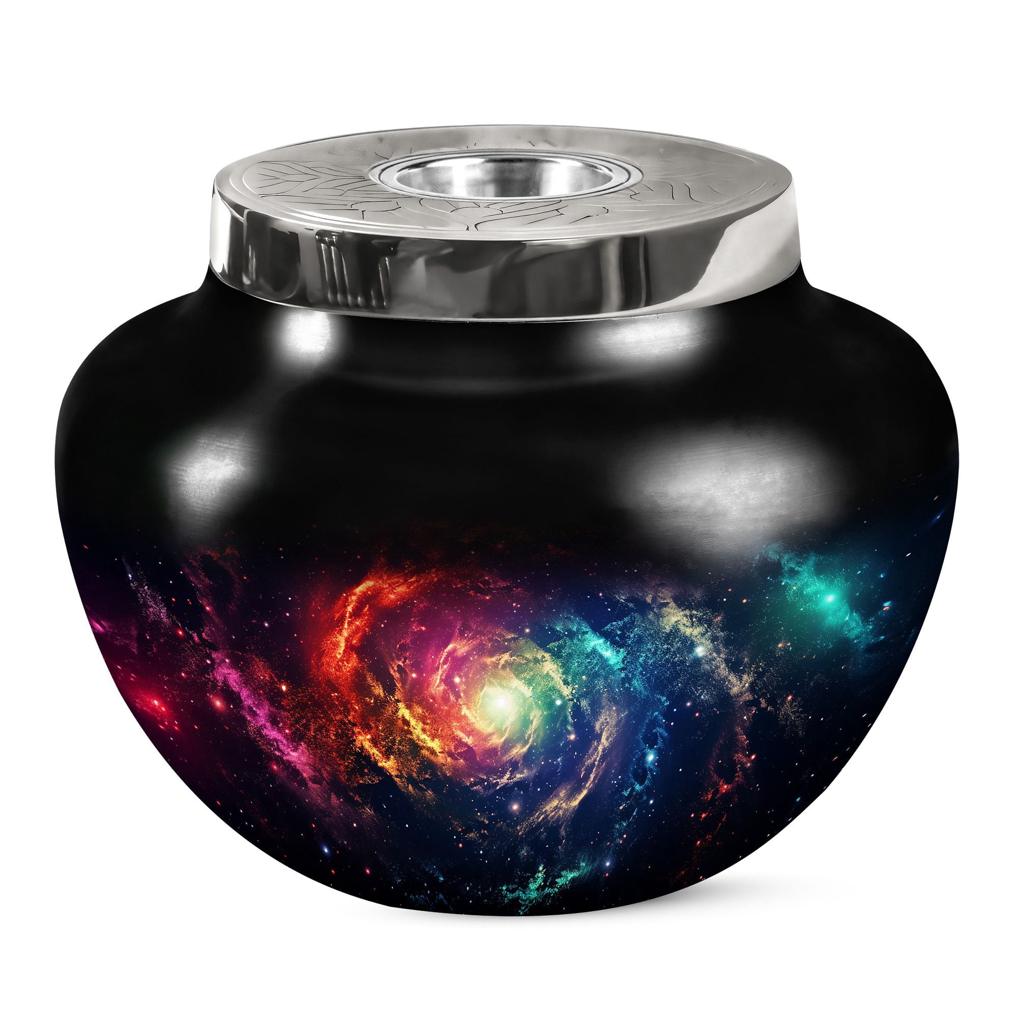 JAGSHASHI Realistic Spiral Galaxy Urn For Human - Cremation Urn - Urns ...