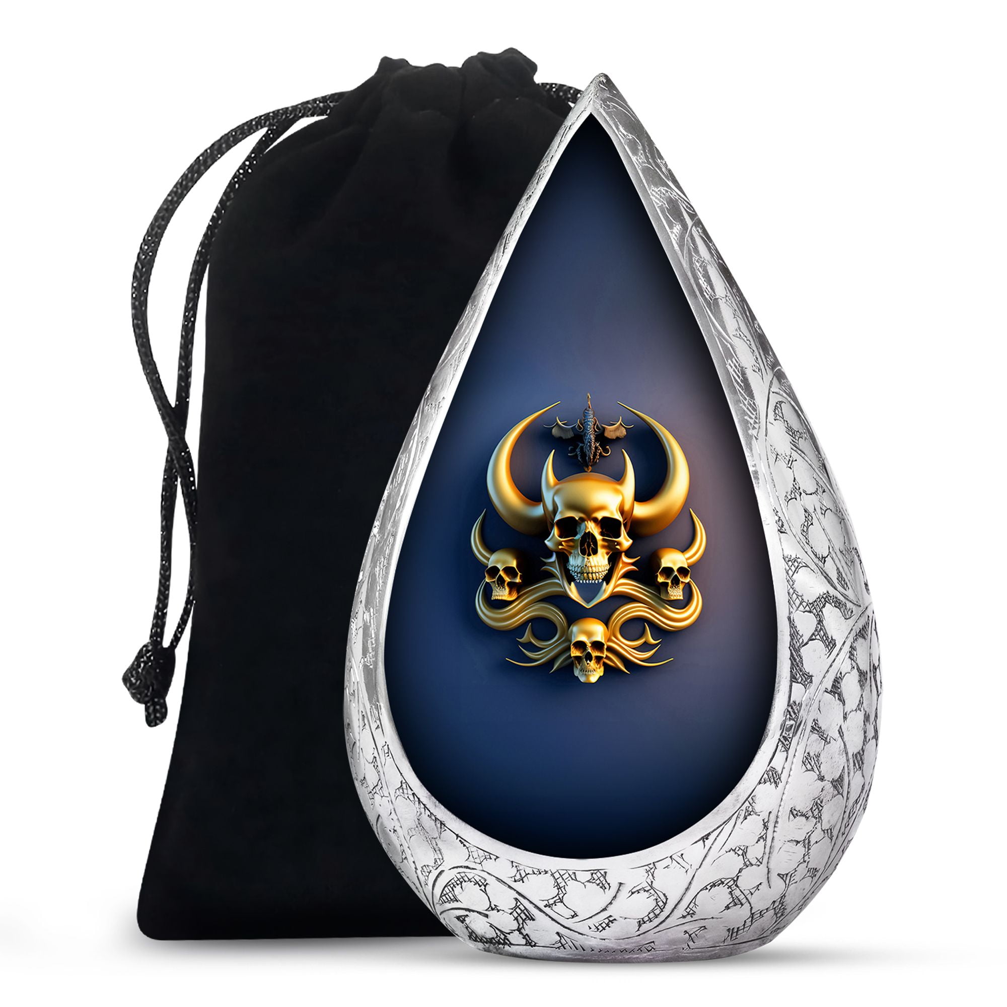 JAGSHASHI Skull - Funeral Urn For Mom & Dad - Adult Ashes Urn ...