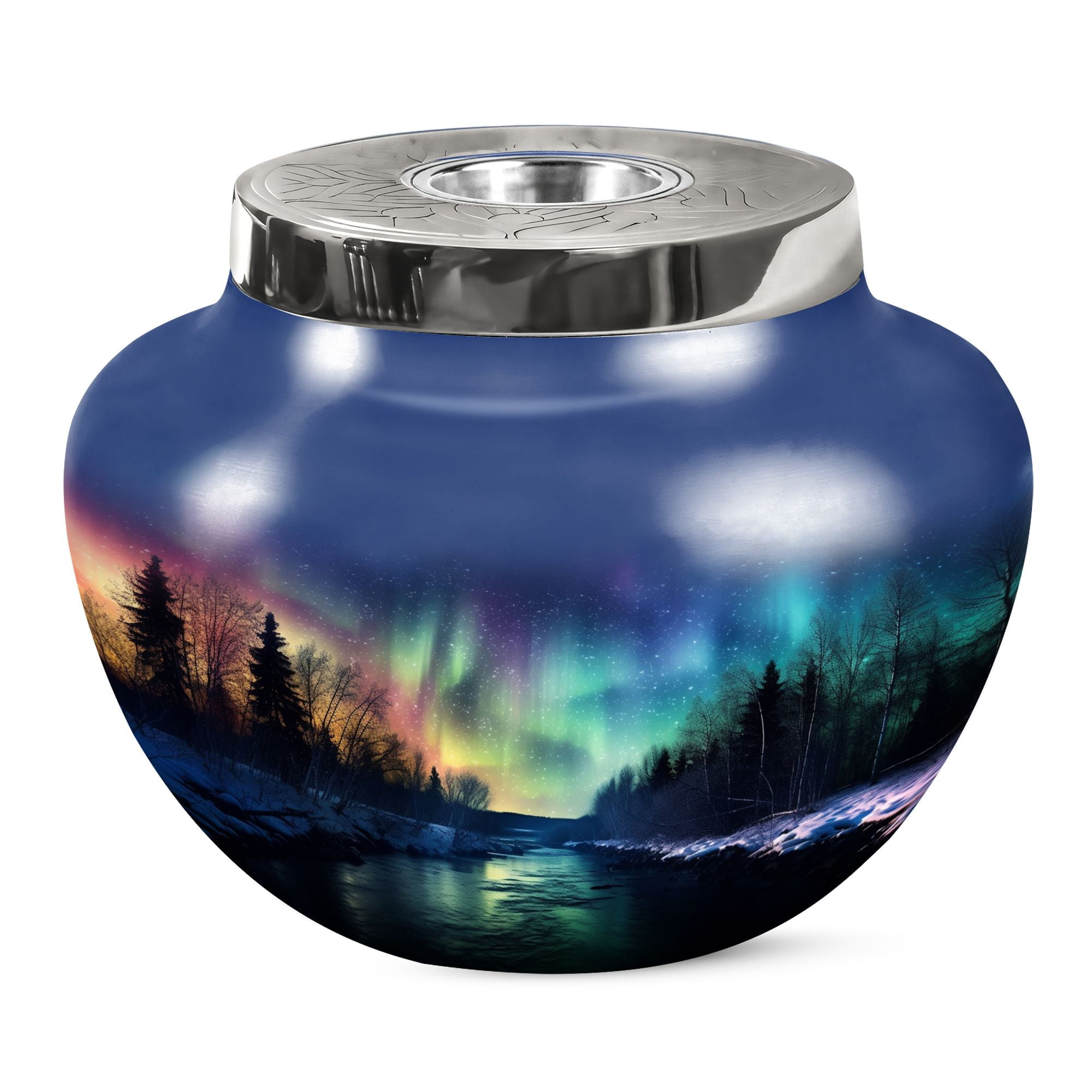 JAGSHASHI Sky Glows Large Urn - Burial Ashes Urns - Cremation Urns ...