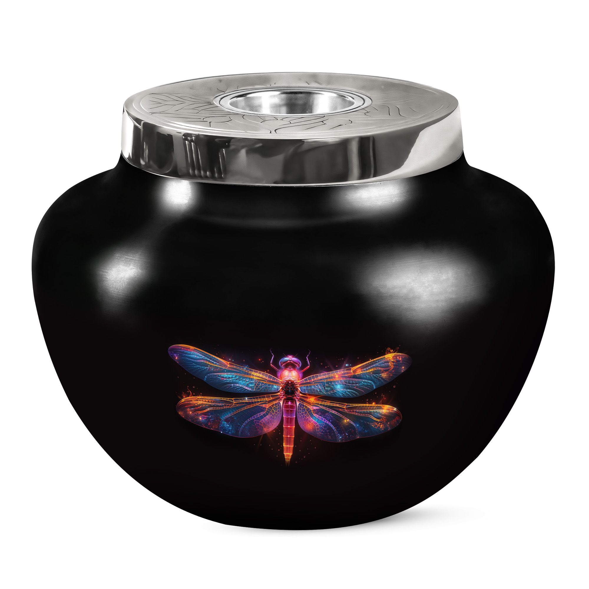 JAGSHASHI Starlit Ember Dragonfly Large Decorative Urn - Urns For Ashes ...