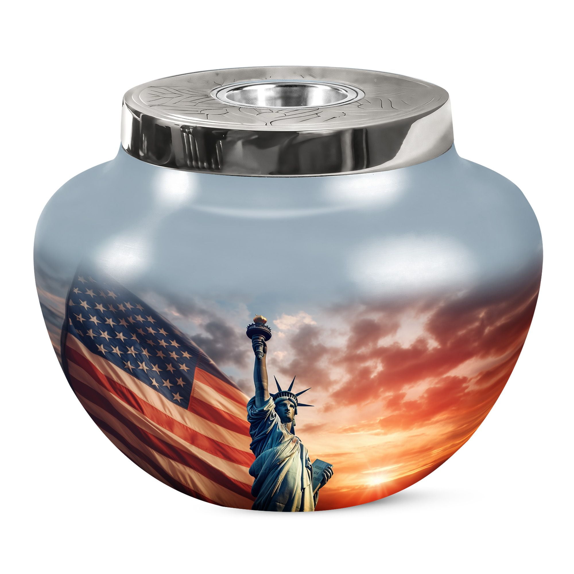 JAGSHASHI Statue Of Liberty Urn For Ashes For Men - Urn For Adult Male ...
