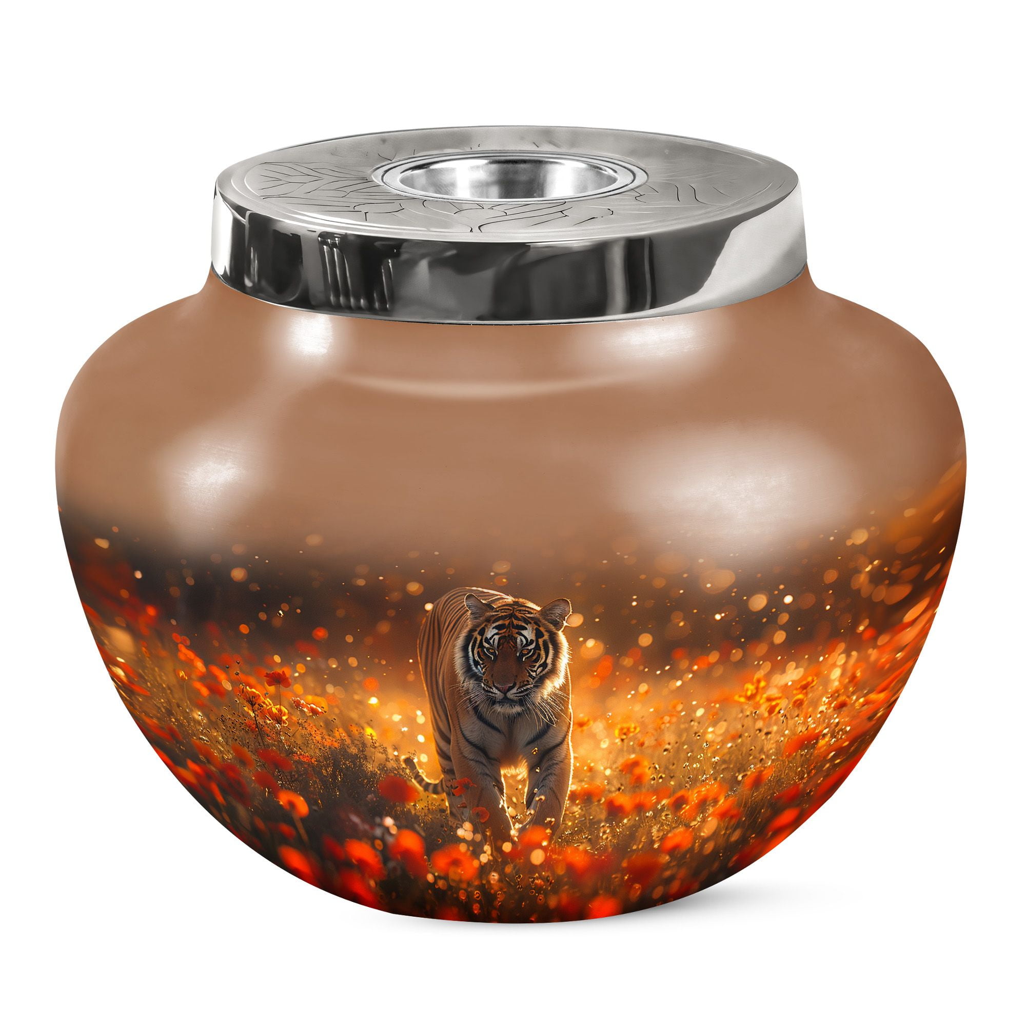 JAGSHASHI Sunset Tiger Solace Memorial Urns - Funeral Urns For Adult ...