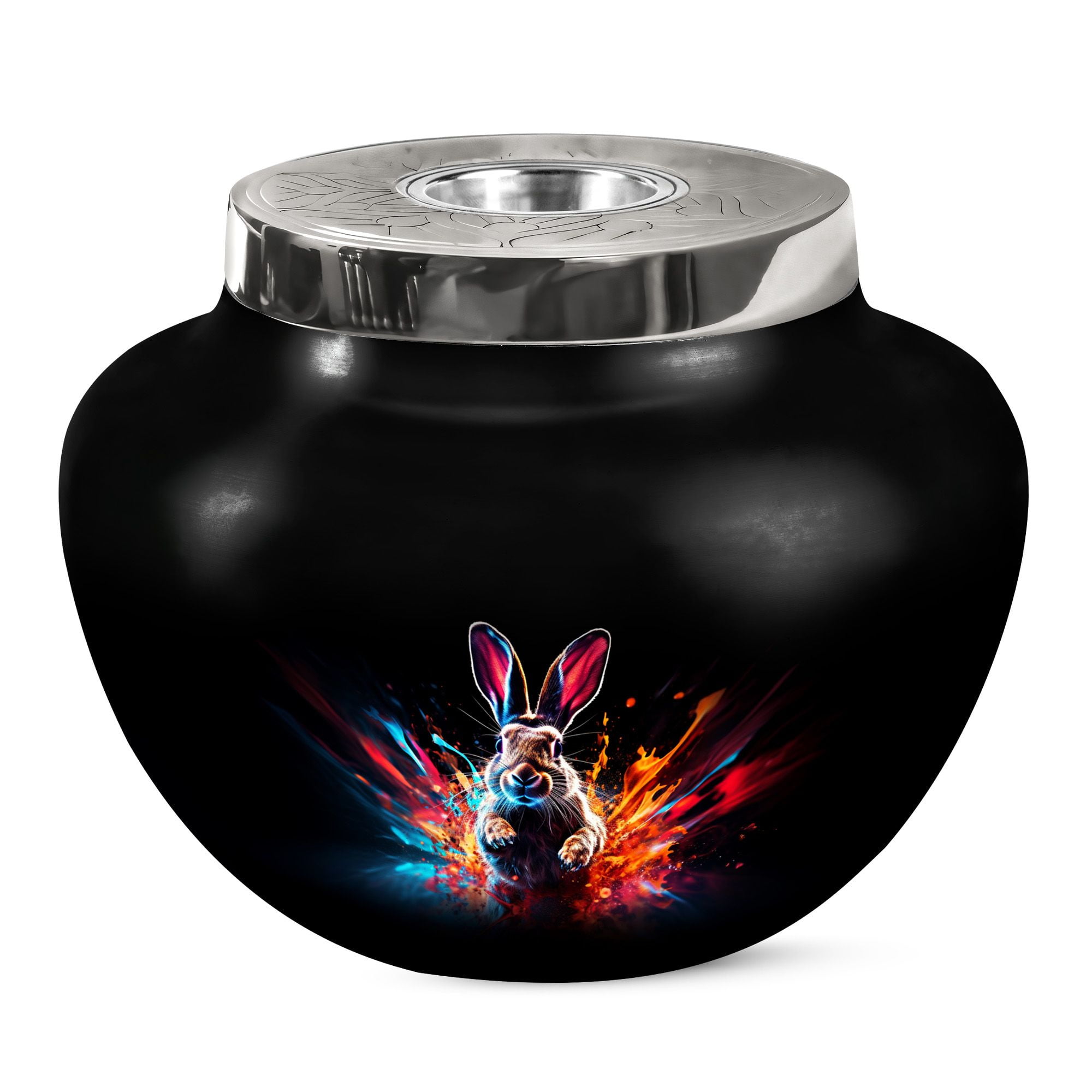 JAGSHASHI Supernova Rabbit Burst Metal Urn For Mom & Dad - Adult Urn ...