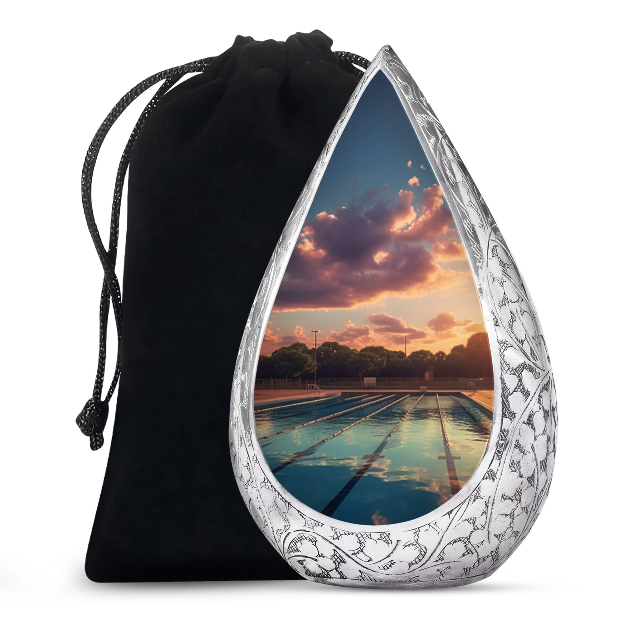 JAGSHASHI Swimming Pool - Burial Urns For Ashes - Cremation Urns Large ...