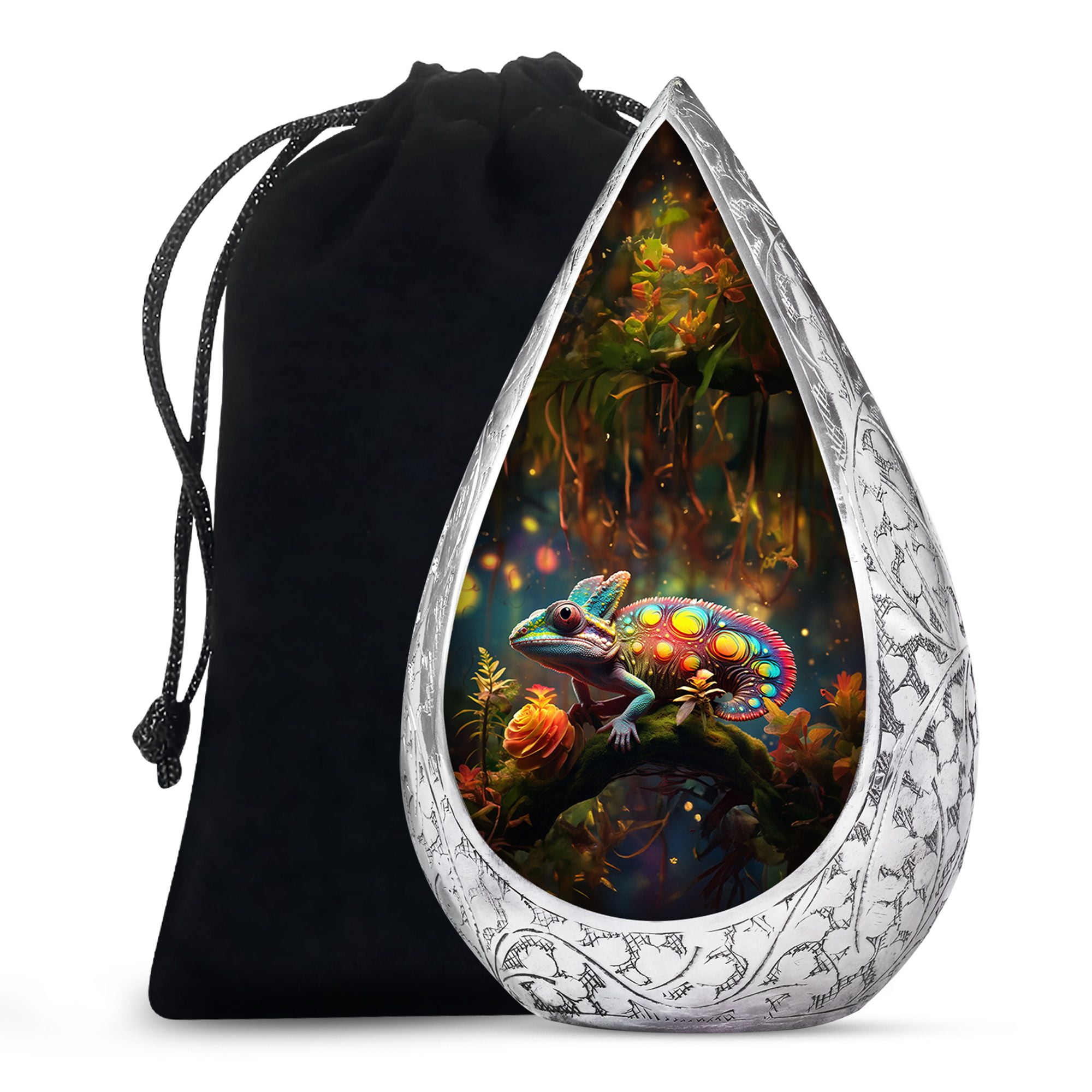 JAGSHASHI The Chameleon Colorful Canopy - Burial Ashes Urns - Urn For ...