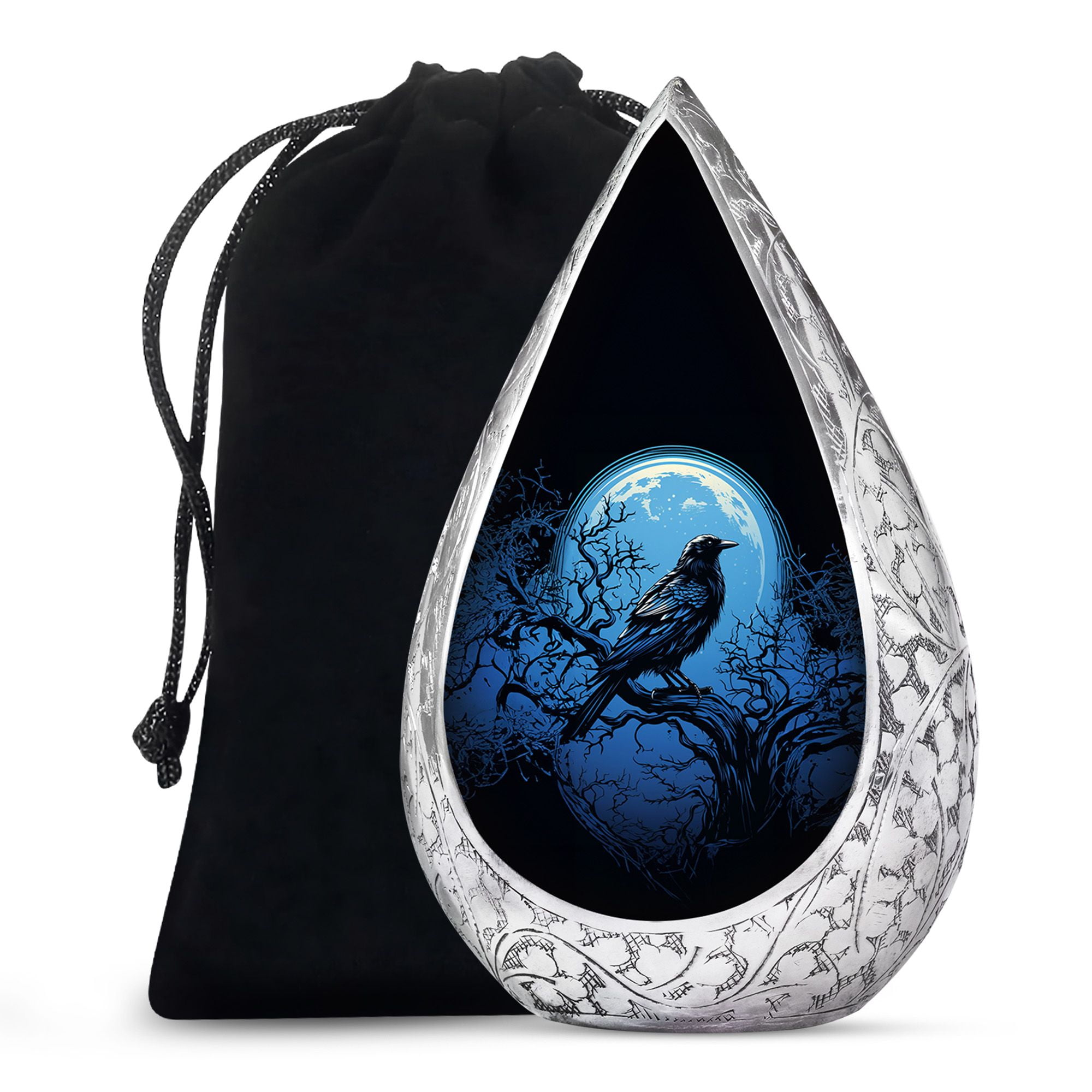 JAGSHASHI The Raven Moonlit Sonata - Funeral Urns For Adult - Funeral ...