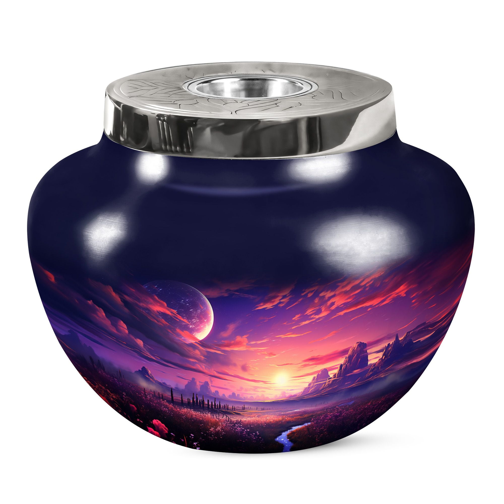 JAGSHASHI Twilight Over The Enchanted Valley Memorial Urn For Ash ...