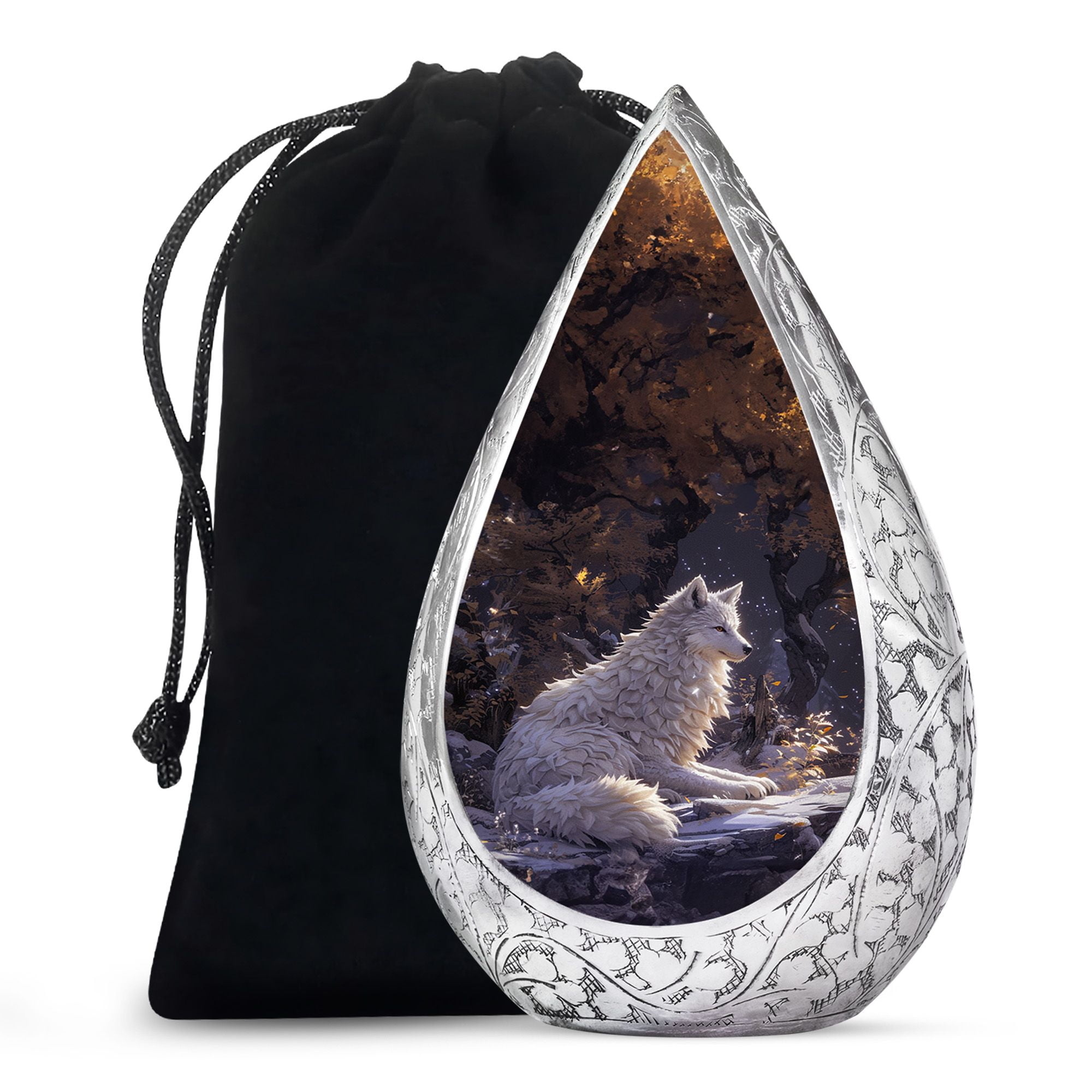 JAGSHASHI Winter Whisper - Urn For Adult Male - Burial Urn For Human ...