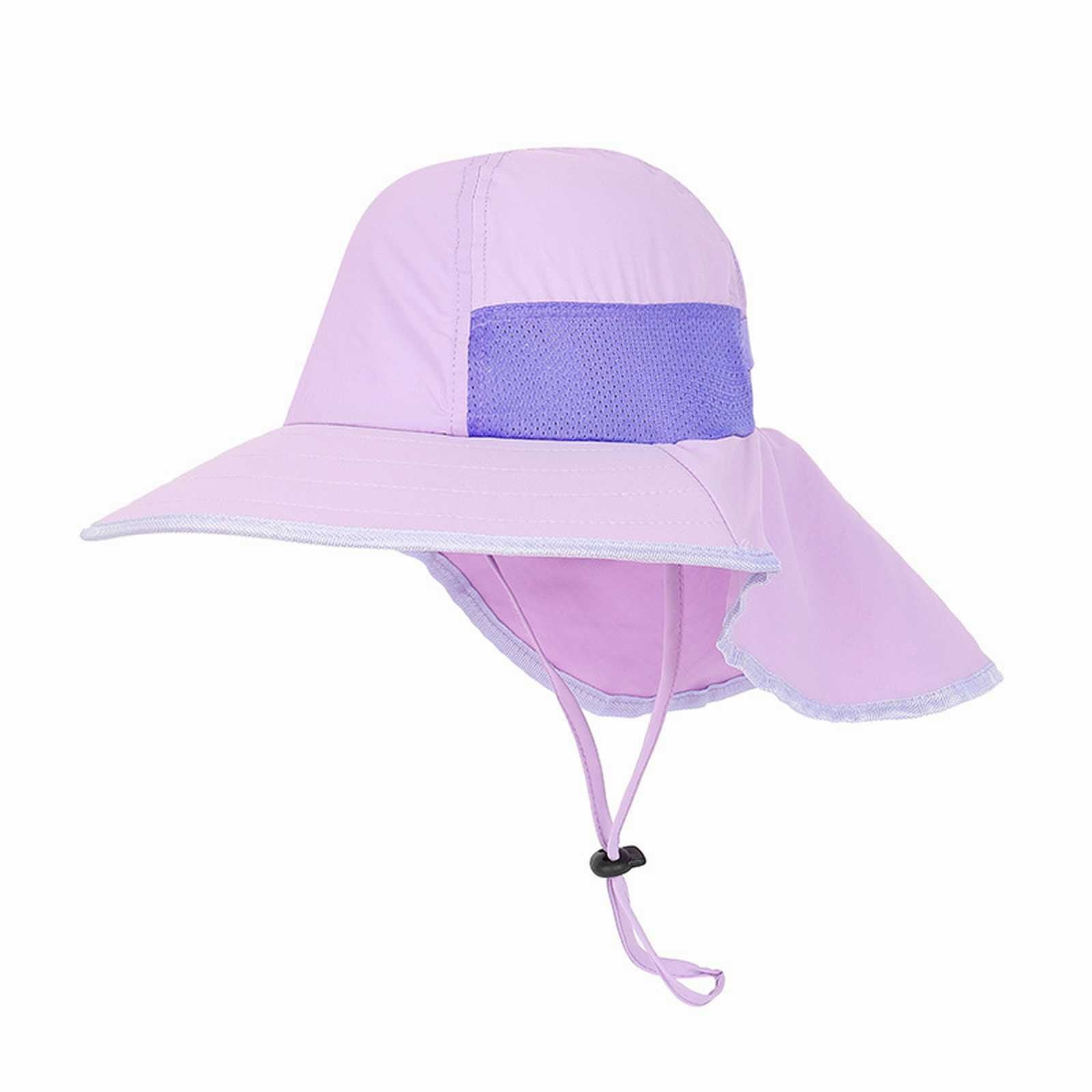 JAHH 2024 Toddler Fashion Caps Boy Girl Sun Hat with Neck Kids Sunhats ...