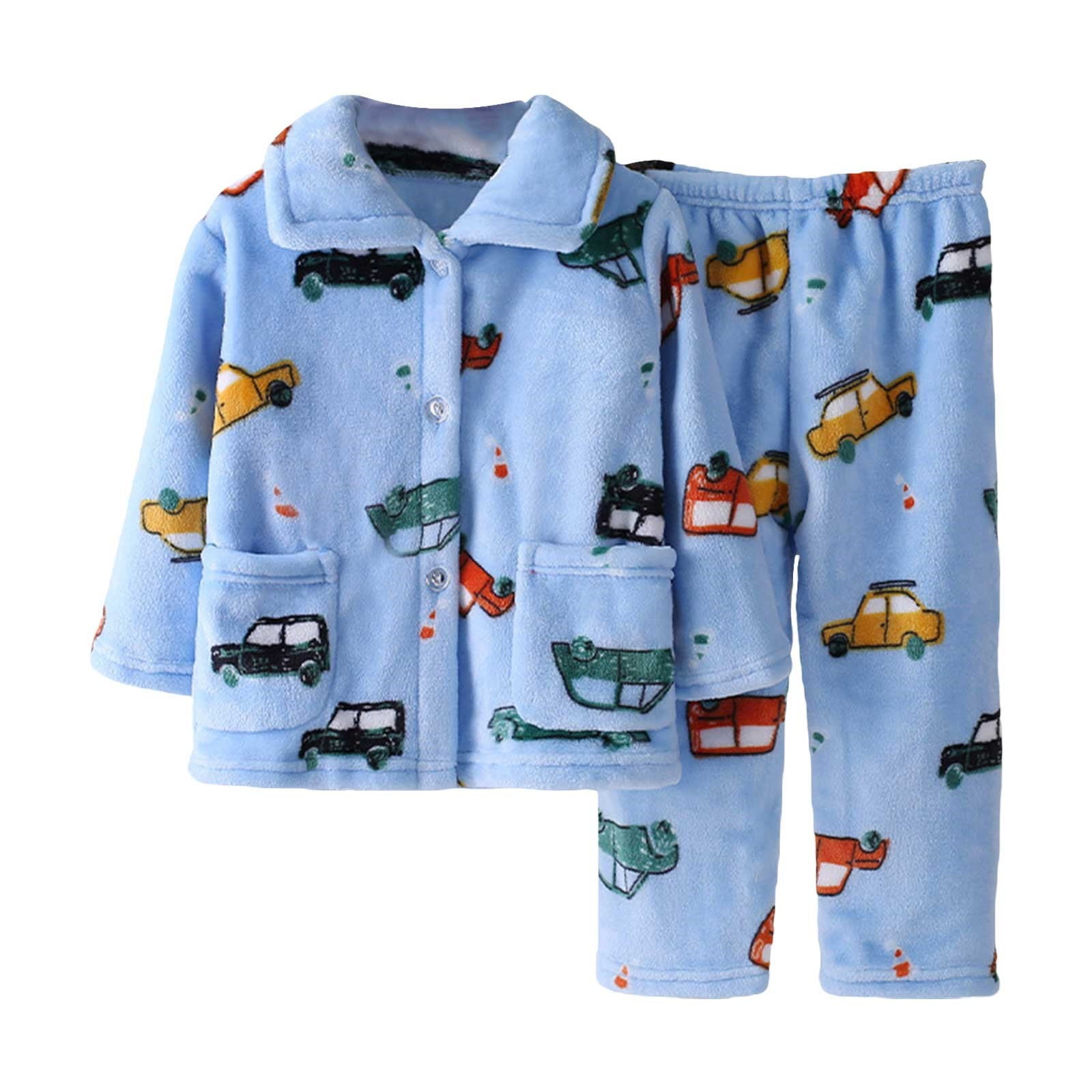 JAHH Boy Home Suit Coral Velvet Home Casual Suit for Boys Children Kids ...