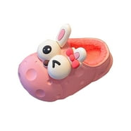 Kids Easter Peeps Plush Bunny Rainbow Slippers (One Size Fits Most ...