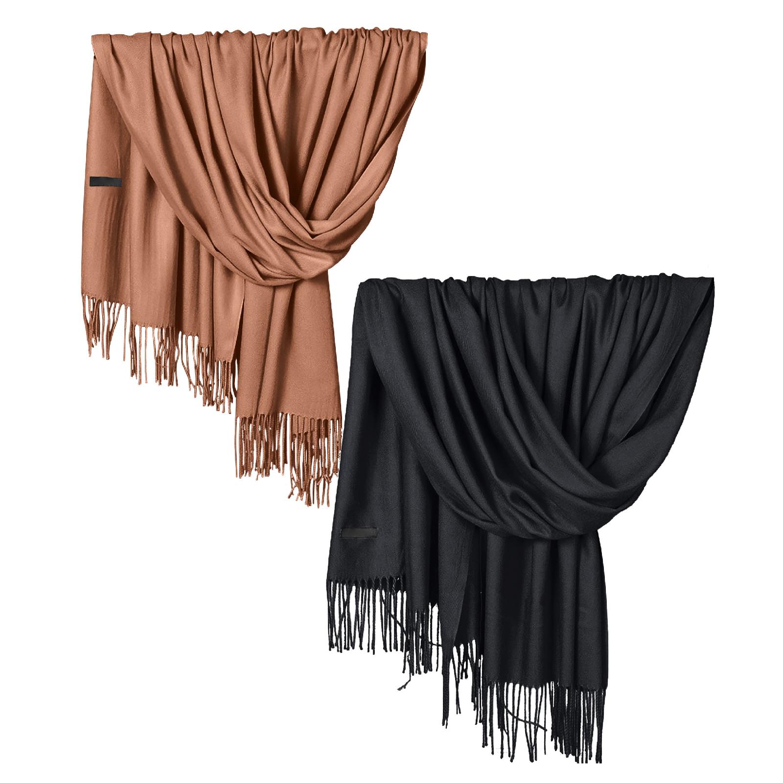 JAHH Female Women Pashmina Shawls and Wraps Large Scarfs for Women ...