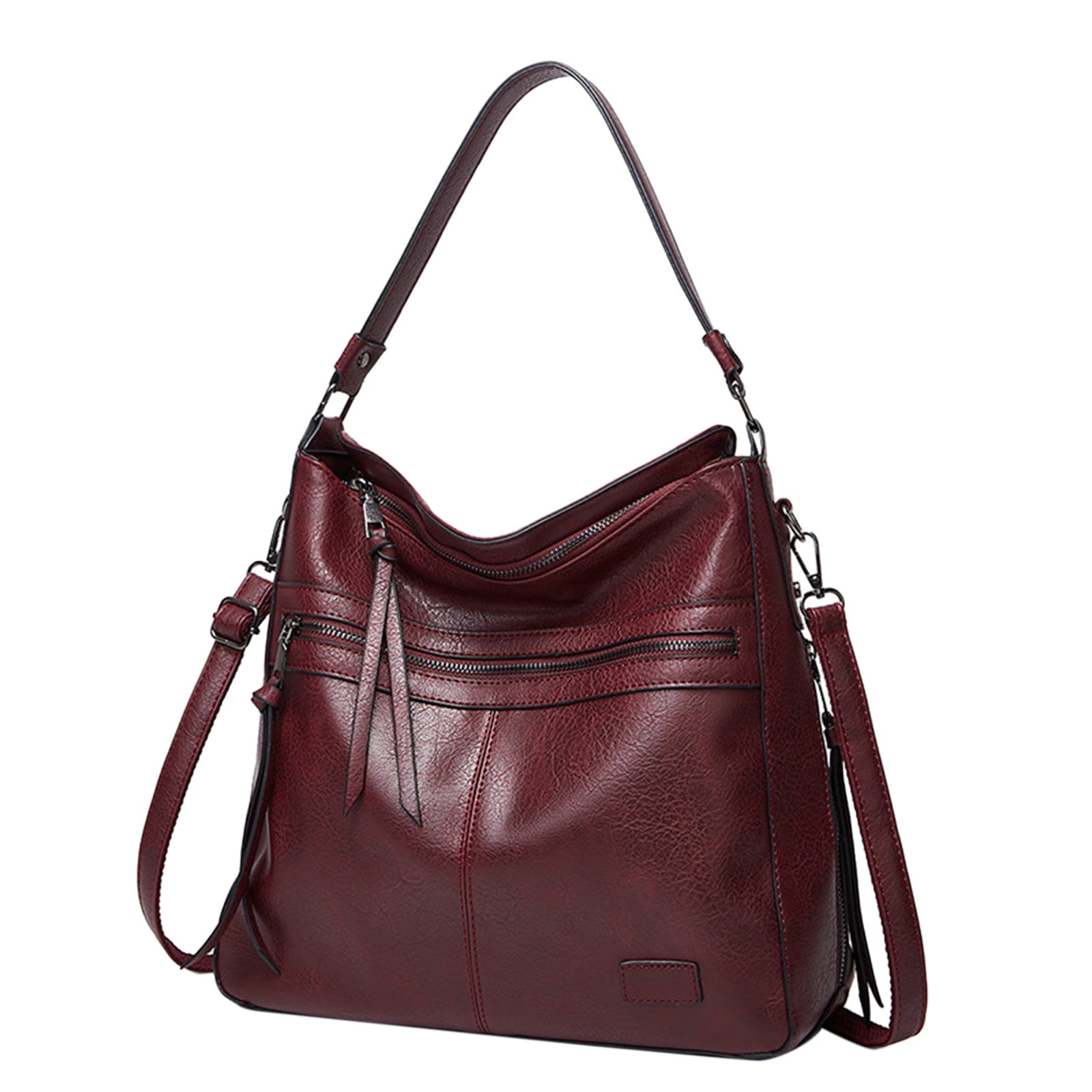JAHH Genuine Leather Bucket Handbags Shoulder Bags Large Ladies ...