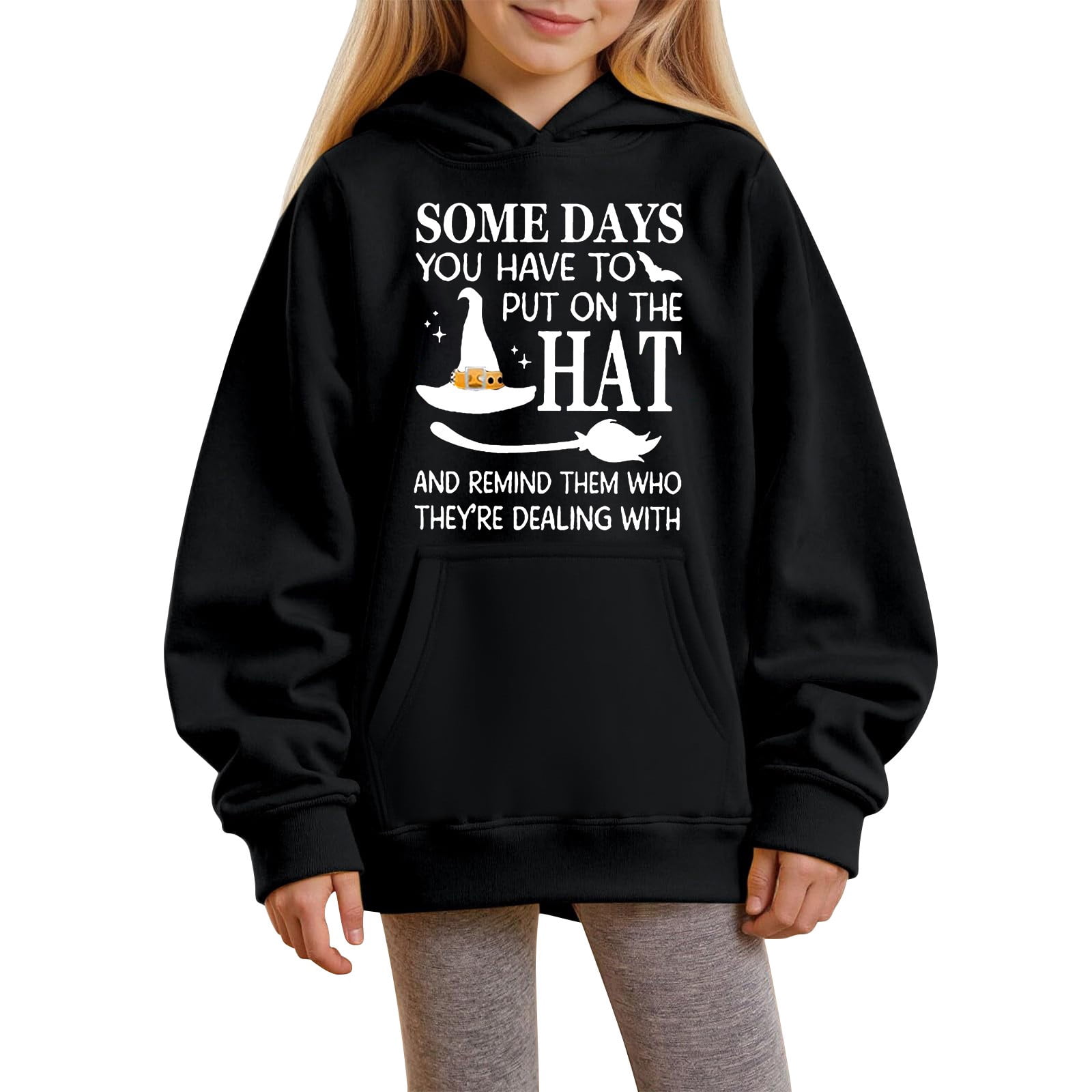JAHH Girls Boys Halloween Hooded Sweatshirt for Kindergarten, Preschool ...