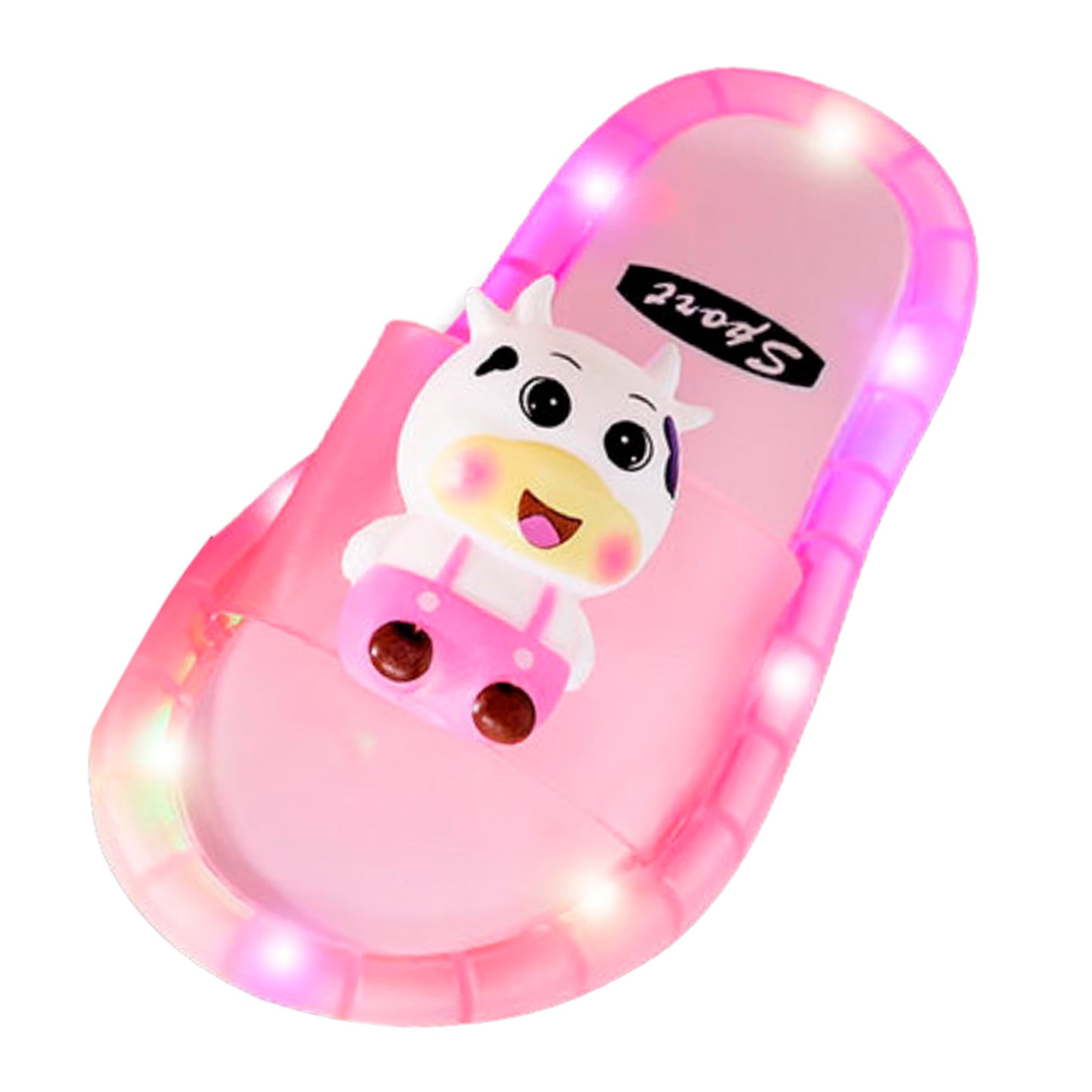 JAHH LED Light-Up Jelly Sandals for Kids, Trendy PVC Shoes with Glow-in ...