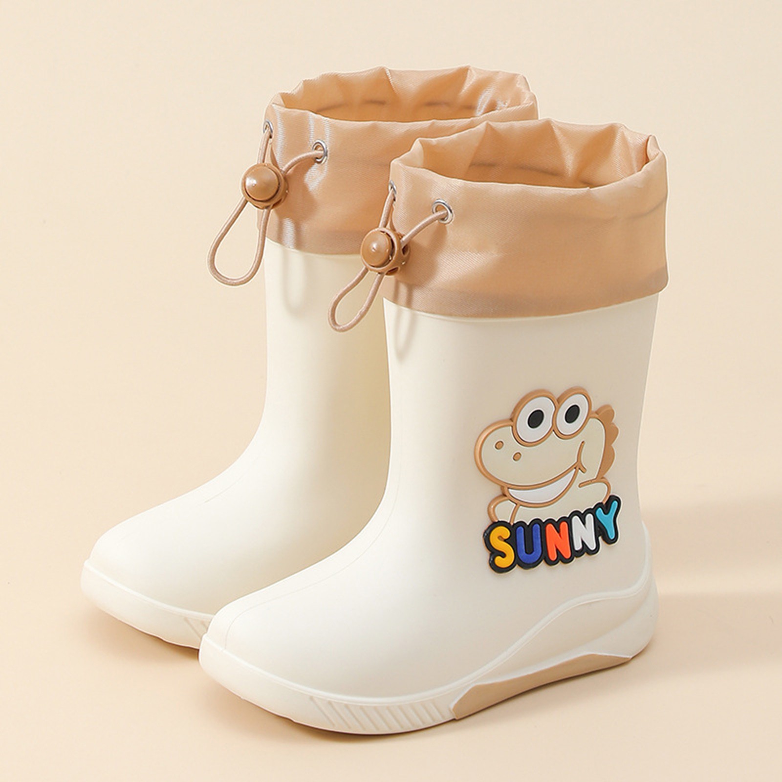 JAHH Lightweight Cartoon Rubber Rain Boots for Kids - Non-𝖲lip Soft ...