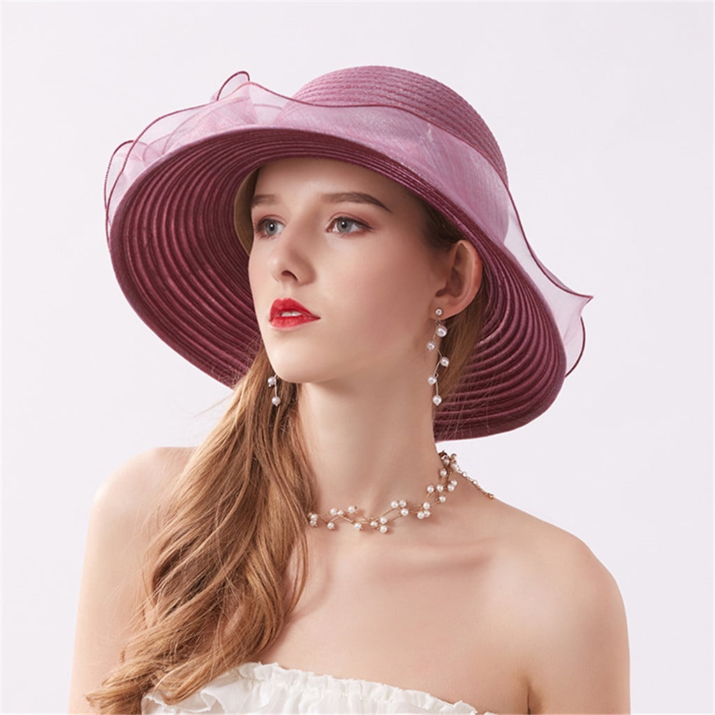 JAHH Packable Cap Party Wedding Tea Fascinator Women's Hat Bridal ...