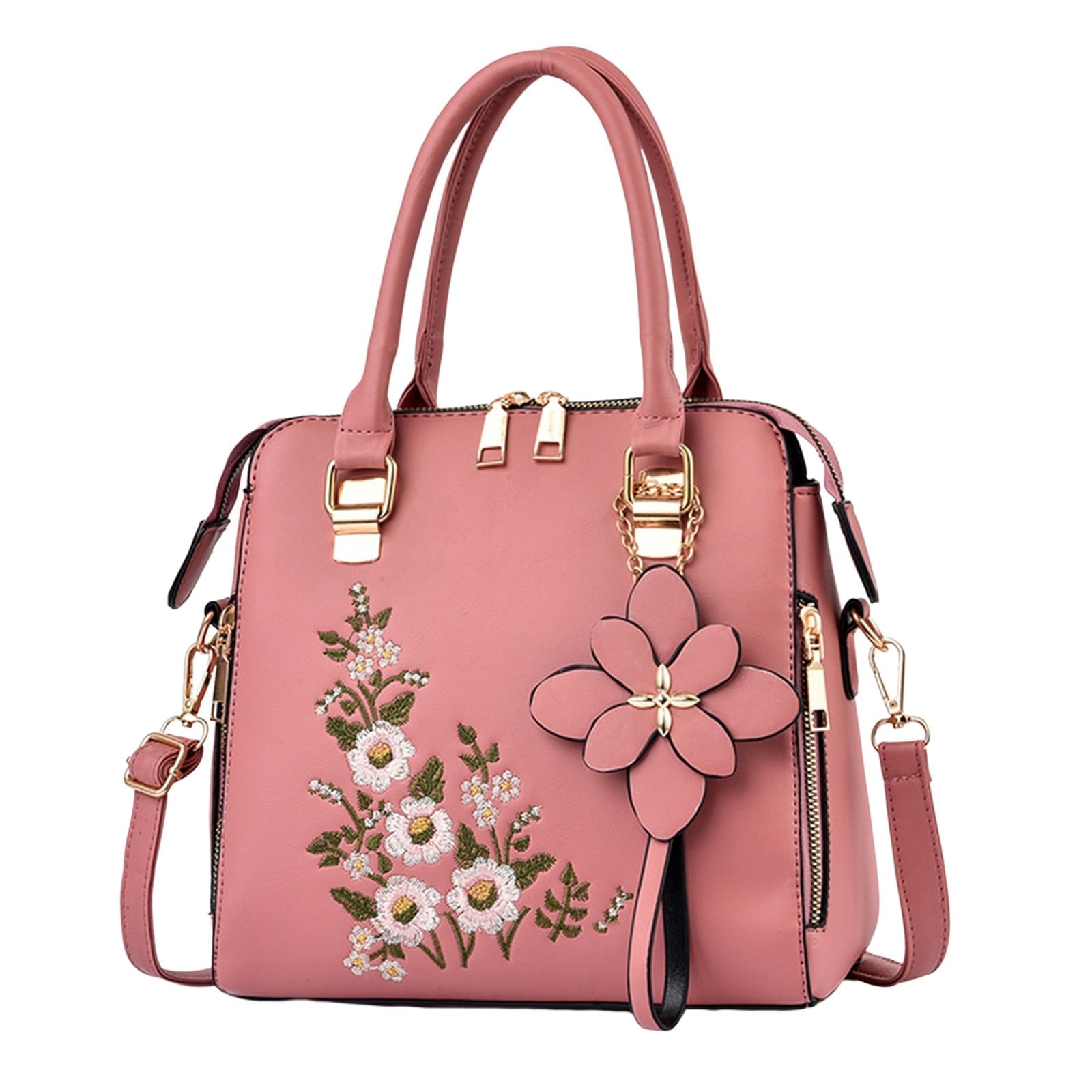 JAHH Purses and Handbags Women Embroidery Top Handle Purse Satchel ...