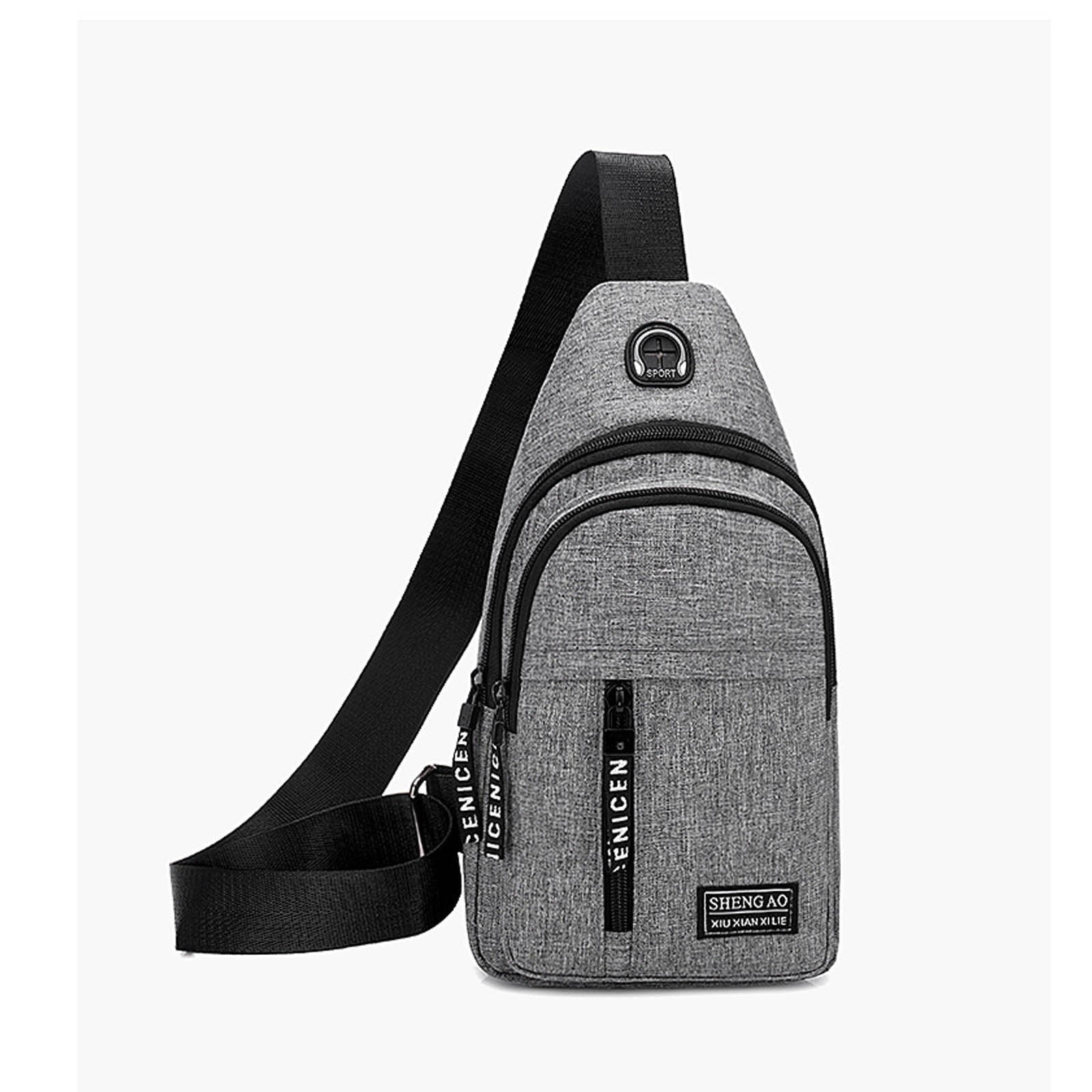 JAHH Sling Bag Chest Shoulder Backpack Crossbody Men's Trendy Business ...