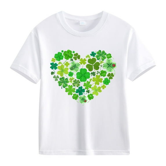 JAHH Toddler Boy Girl St Patricks Day Shirts Kids Lucky Shamrock ...
