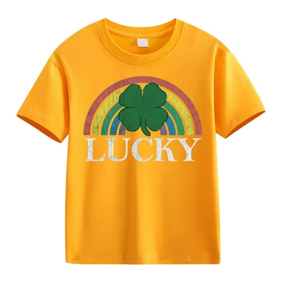JAHH Toddler Boy Girl St Patricks Day Shirts Kids Lucky Shamrock ...