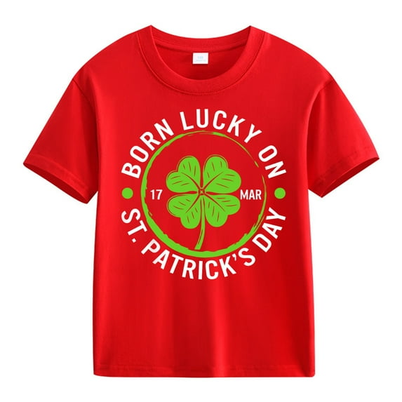 JAHH Toddler Boy Girl St Patricks Day Shirts Kids Lucky Shamrock ...