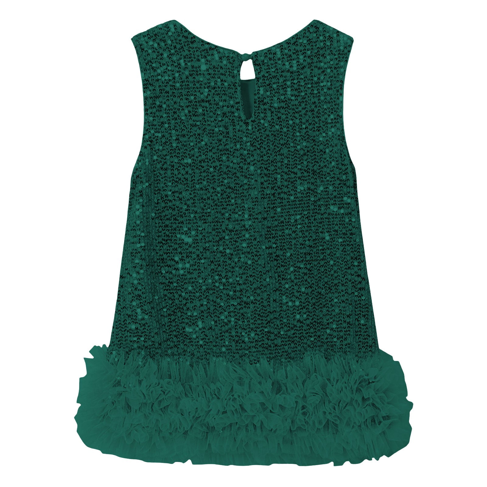JAHH Toddler Girls Sequin Dress Sparkly Sleeveless Wedding Gown Par𝗍y ...