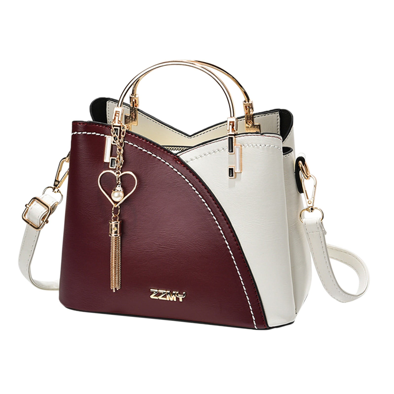 JAHH Travel Bag Casual Leather Messenger Bag Large Capacity Handbag ...