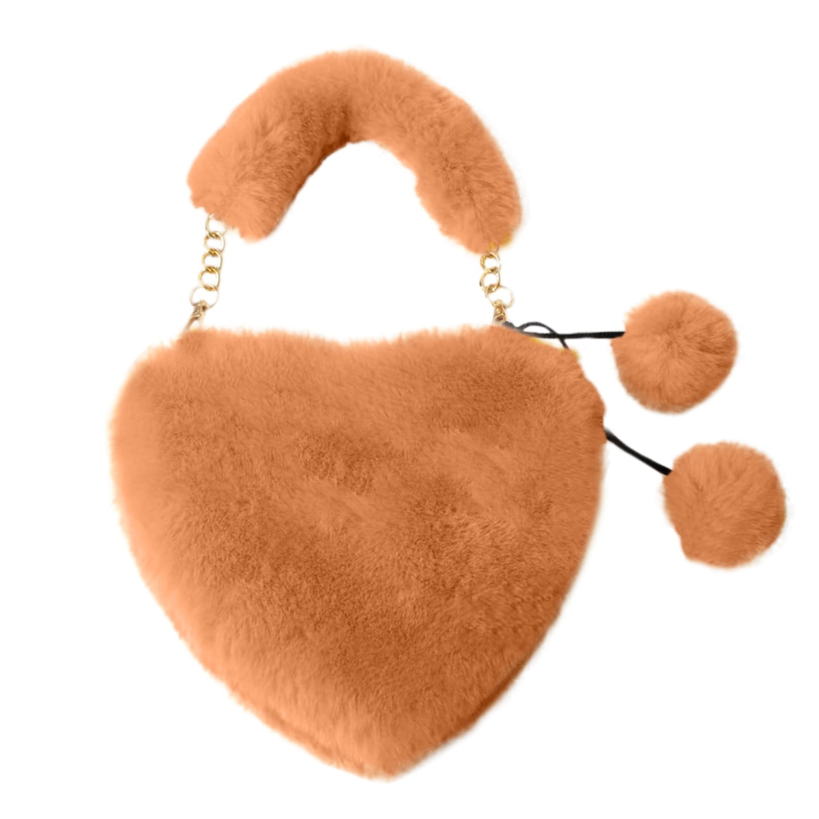 JAHH Valentine’s Heart-Shaped Purse, Velvet Love Bag with Matching ...