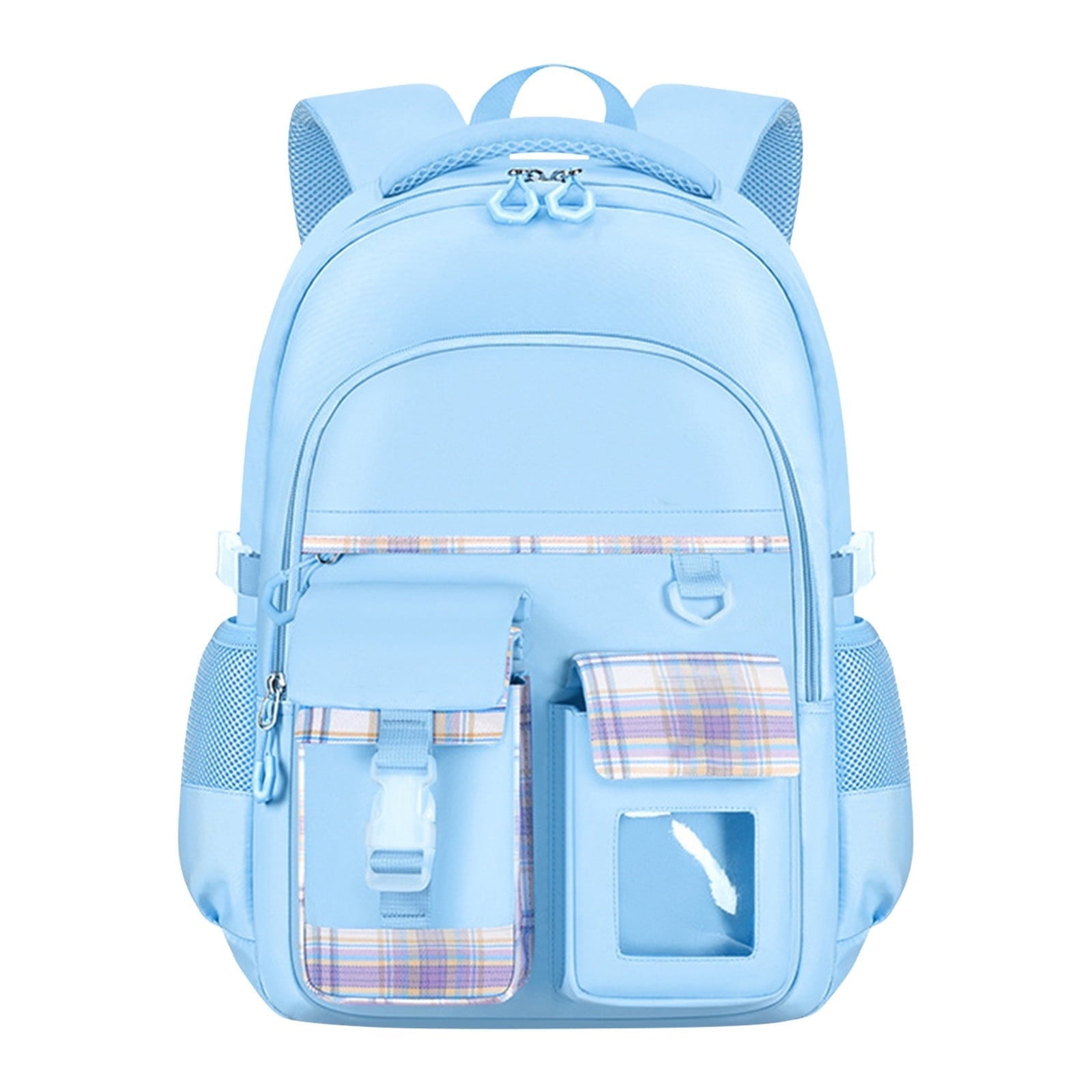 JAHH Walmart Deals Light Blue Travel Backpack for Teens, Large Capacity ...