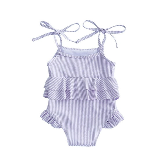 JAJAHO Baby Toddler Girls One Piece Swimsuit Cute Spaghetti Strap ...