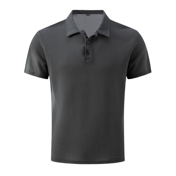 JAJAHO Boys Dress Polo Shirts Textured Short Sleeve Summer Solid Color ...