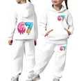 JAJAHO Kids 2 Piece Outfits 67 Shirt Tracksuit Drop Shoulder Hoodie ...