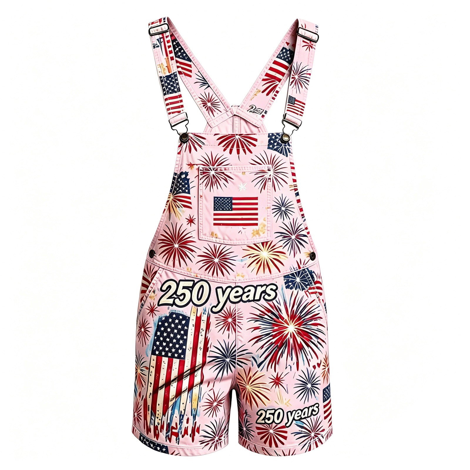 JAJAHO Overalls For Men 1776-2026 250 Years Anniversary USA Work Bibs ...