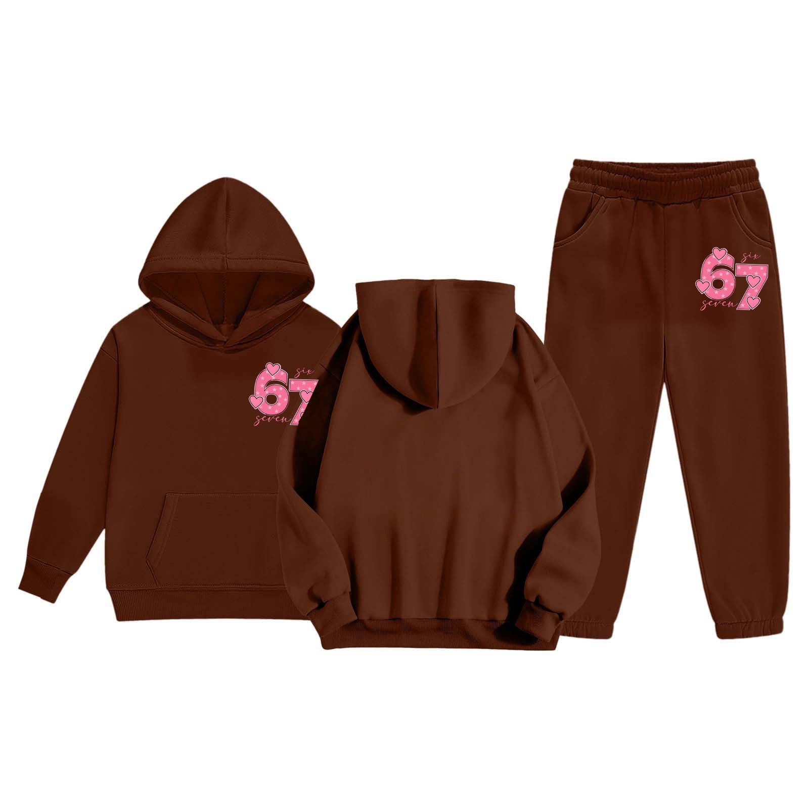 JAJAHO Toddler Kid Girls Clothes 67 Shirt Hoodie Sweatsuits Jogger ...