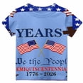 JAJAHO US National Flag Shirts For Kids Boys Short Sleeve 250 Years ...