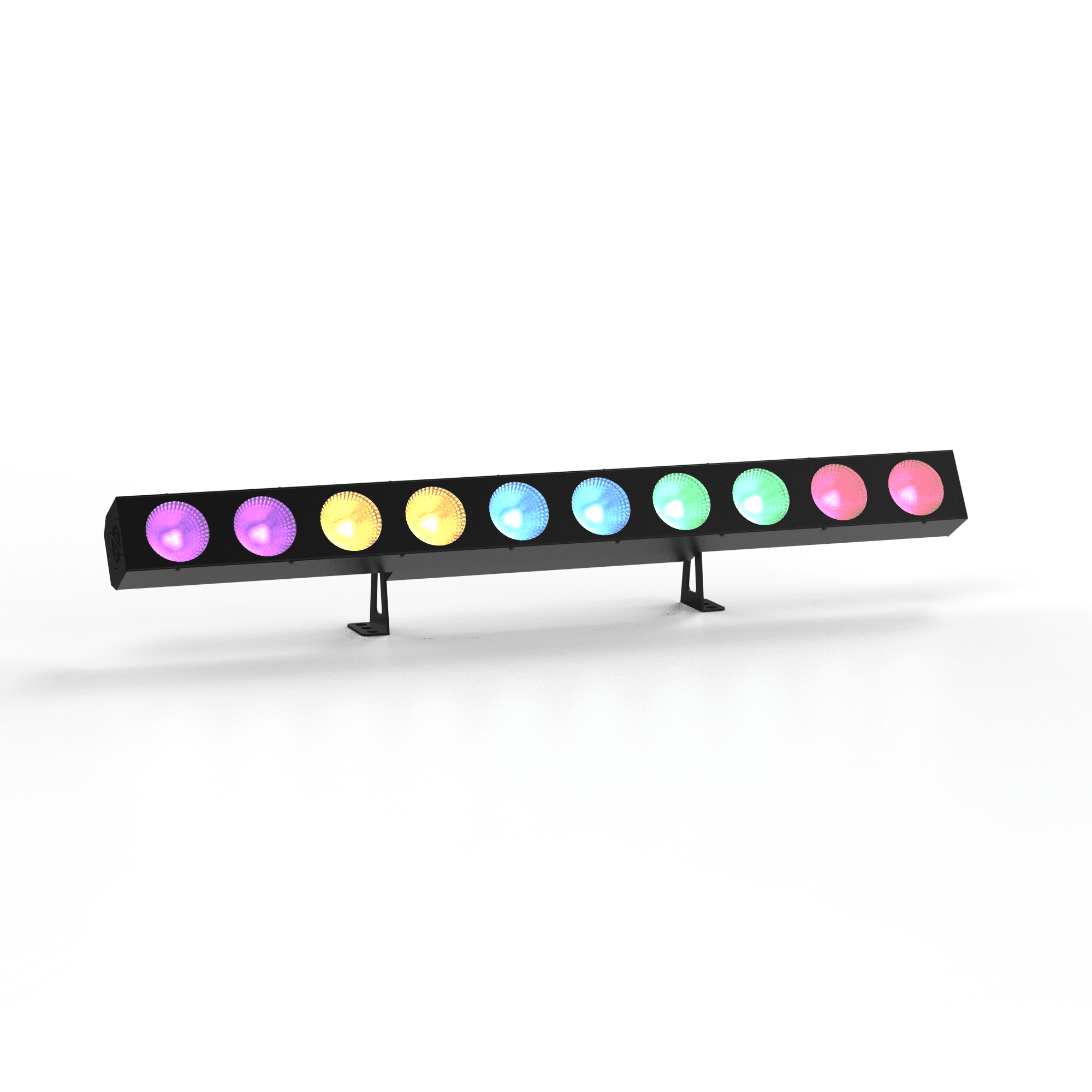 JAJALUYA Stage Lights Stage Strips 10PCS 12W RGBW LED Voice Control for ...