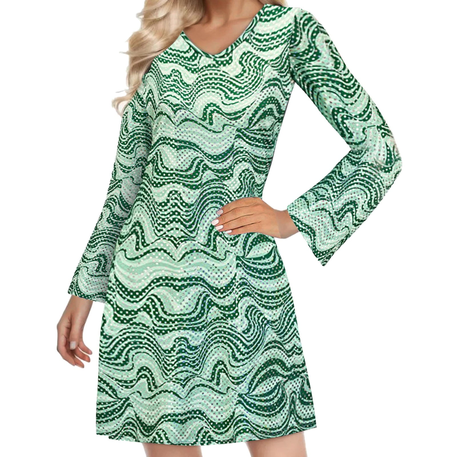 JAKANYQ Clarisbelle Women's Halloween Party Disco Sensation 70's Dance ...