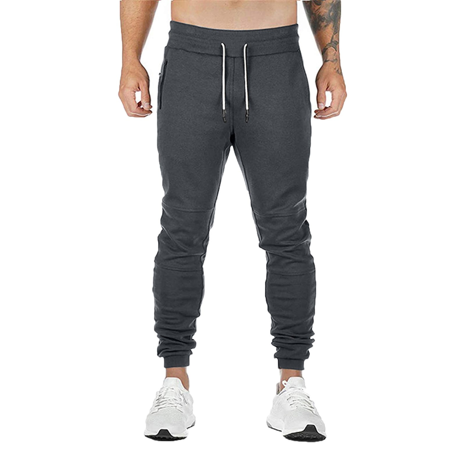 JAKANYQ Men's Gym Pants Workout Running Athletic Joggers Slim Fit Sport ...