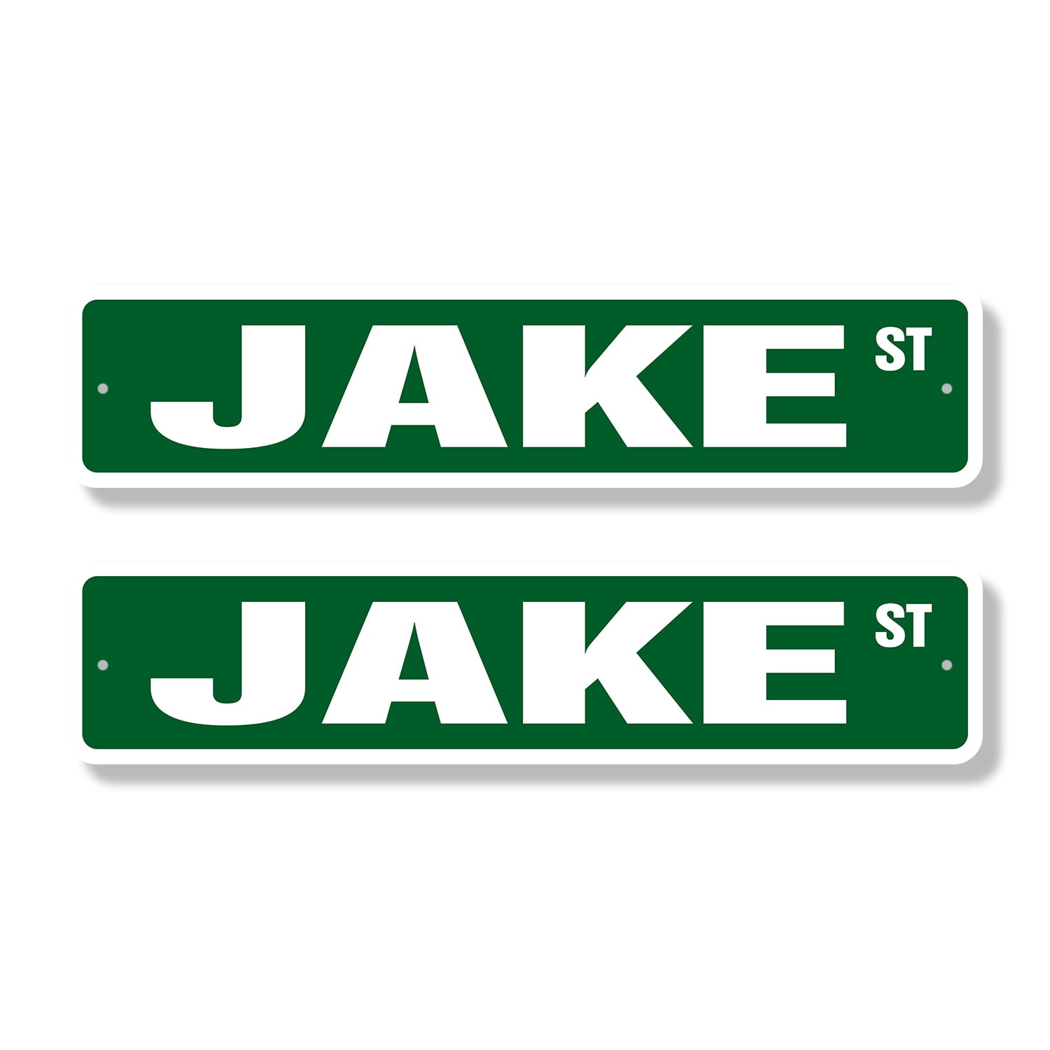 JAKE Classic Street Sign (2 Pack) Childrens Name Room Sign Road Sign ...