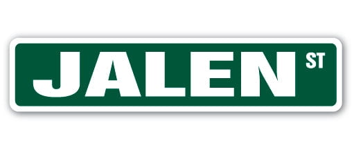 JALEN Street Sign Childrens Name Room Sign | Indoor/Outdoor | 24" Wide ...