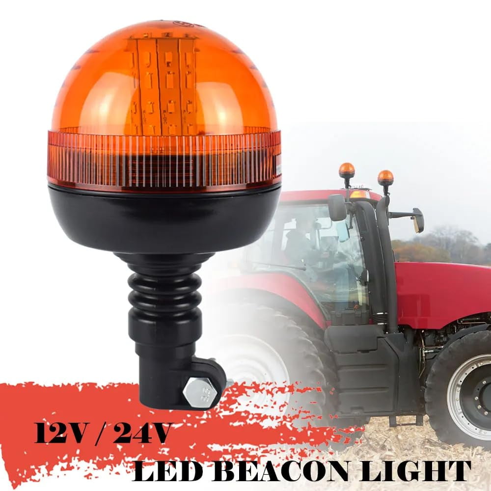 JALN7 LED Beacon Lights RRF12 Emergency Flashing Amber Strobe Tractor ...
