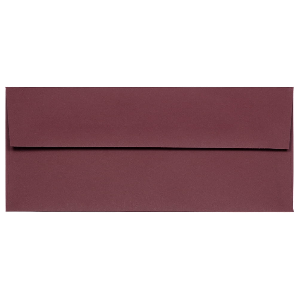 JAM #10 Envelopes, 4 1/8 x 9 1/2, Burgundy, 500/Box - Walmart.com